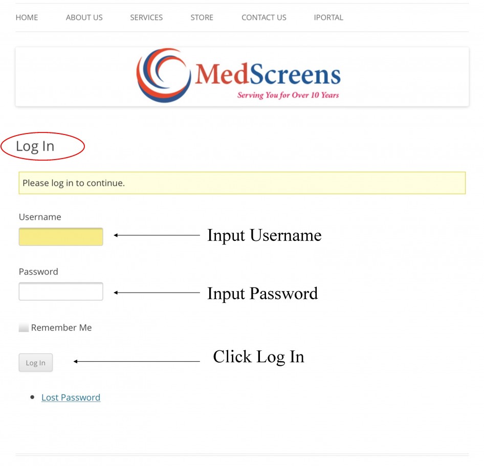 iPortal Tutorial – MedScreens, Inc